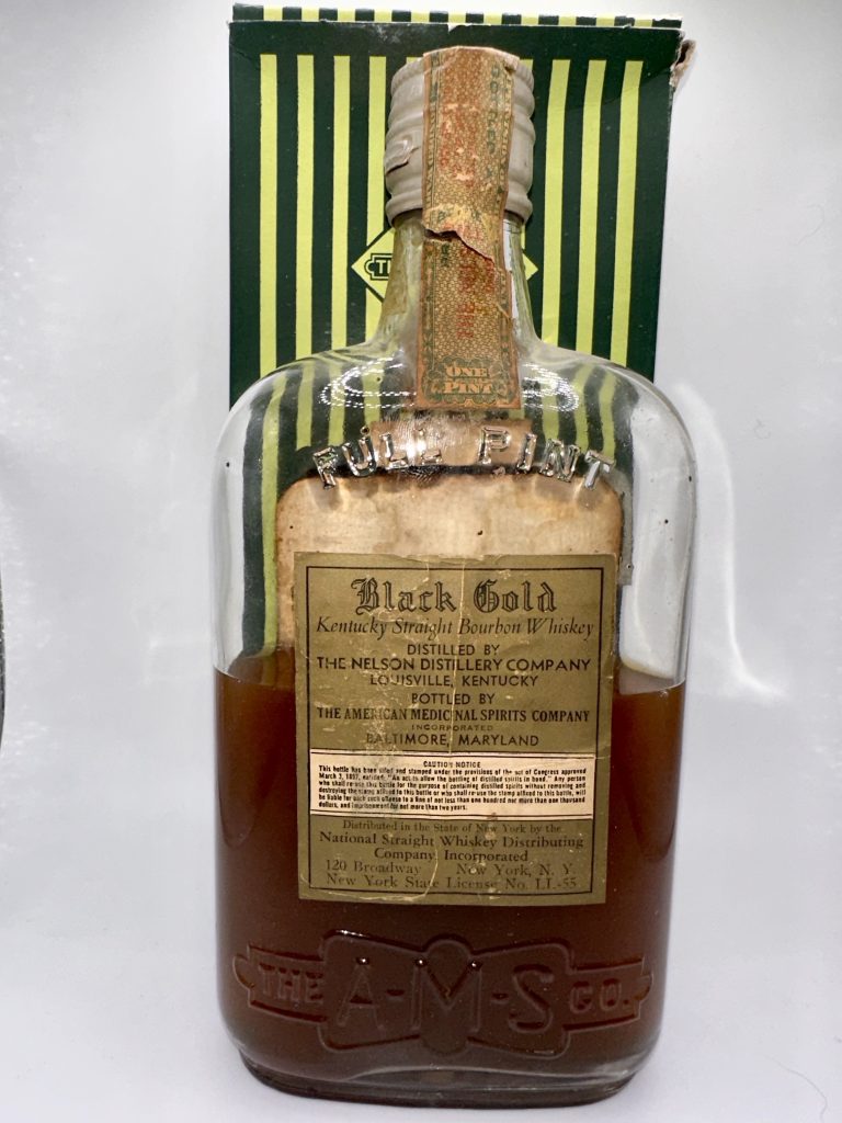Black Gold Kentucky Straight Bourbon Whiskey Pint - Distilled 1917 ...