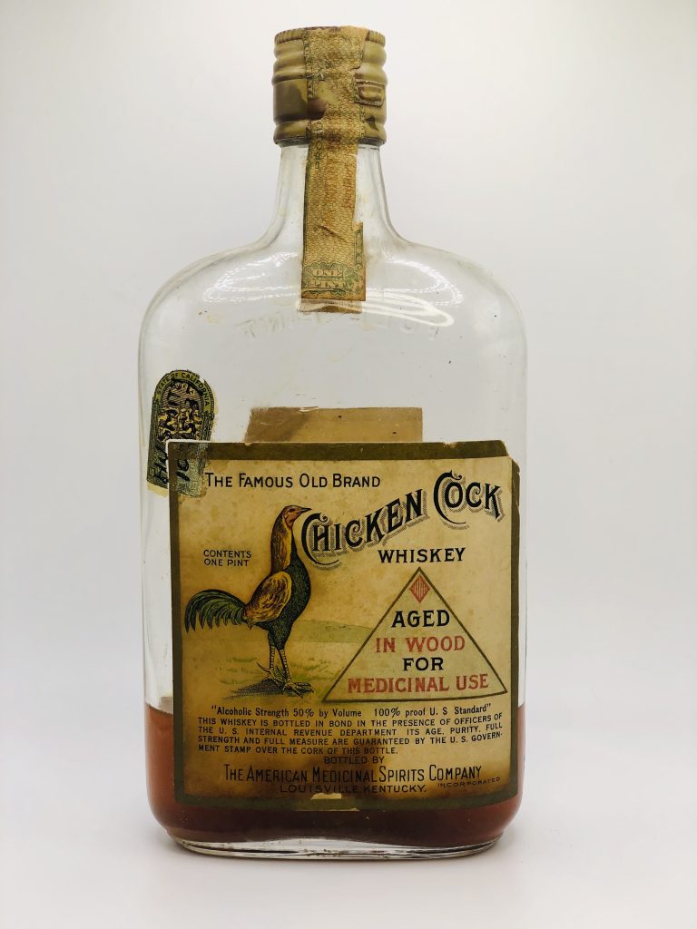 Chicken Cock Whiskey Pint - Bottled in Bond Spring 1917 / Fall 1933 ...
